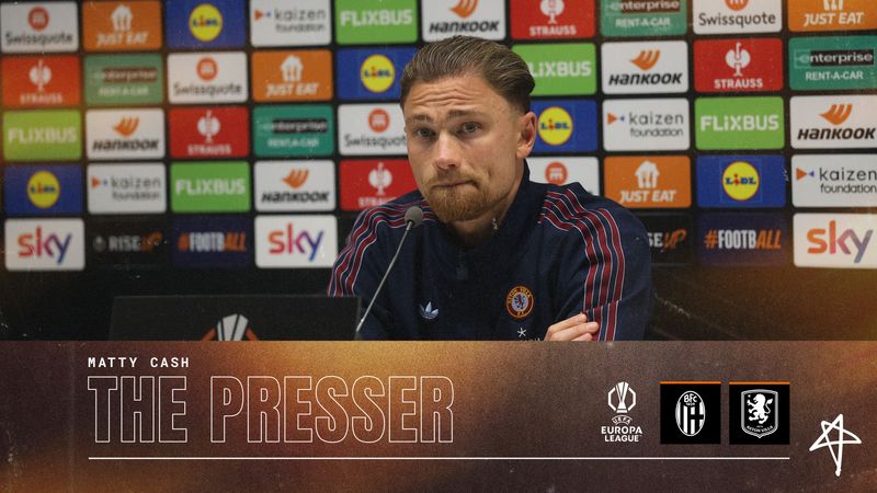 PRESS CONFERENCE | Matty Cash ahead of Villa v Bologna 