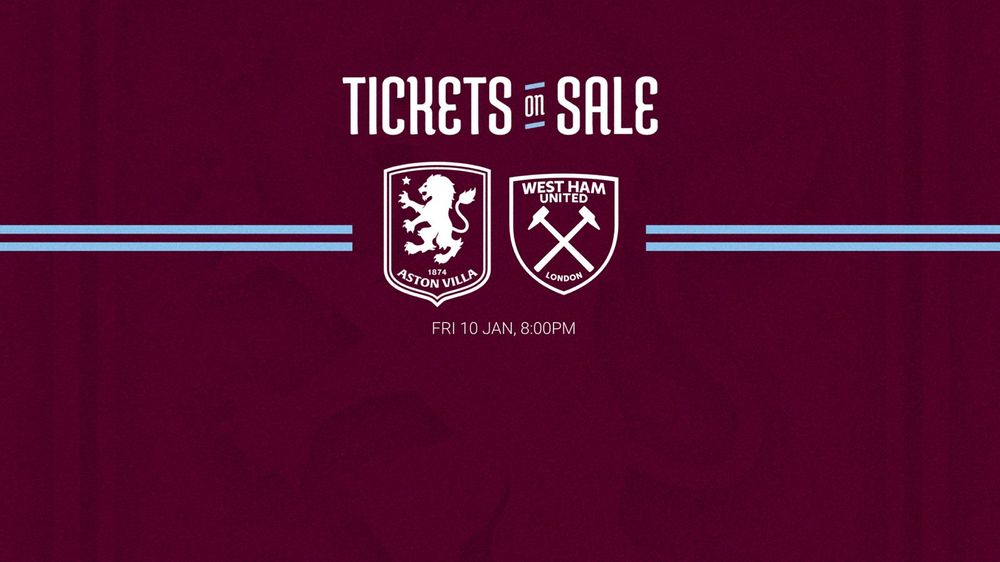 West Ham United FA Cup ticket details | Aston Villa
