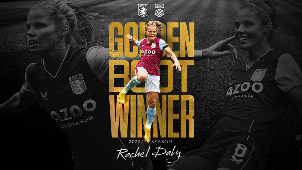 Rachel Daly wins Barclays WSL's Golden Boot award! | Aston Villa