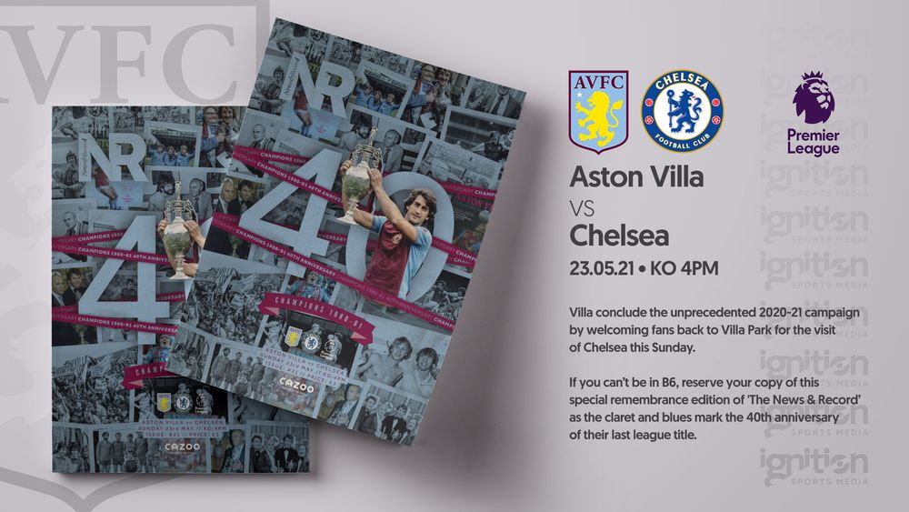 Matchday programme for Chelsea on sale now! | Aston Villa