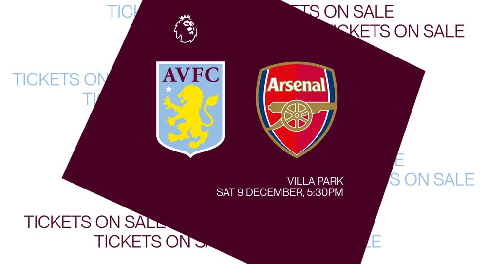 Arsenal ticket details | Aston Villa