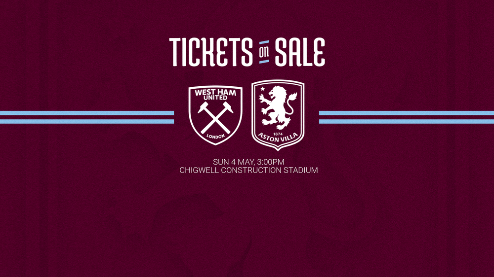 West Ham United ticket details | Aston Villa
