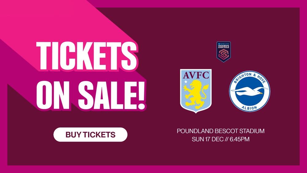 Brighton ticket details | Aston Villa