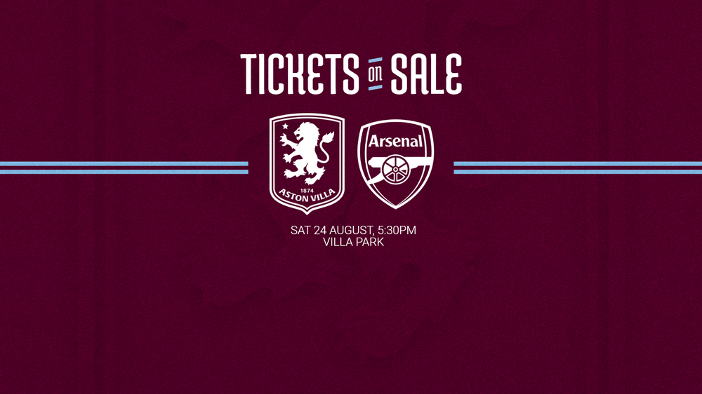 Arsenal ticket details | Aston Villa