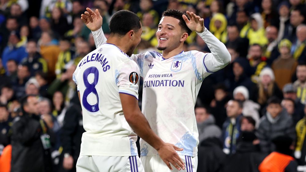 Jadon Sancho delighted with first Aston Villa goal | Aston Villa