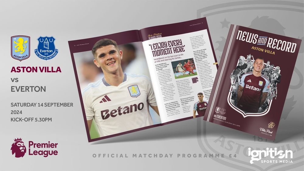 Order your official Aston Villa matchday programme online | Aston Villa