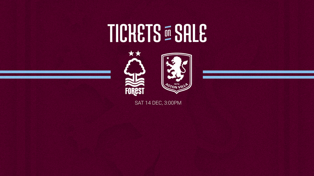Nottingham Forest ticket details | Aston Villa