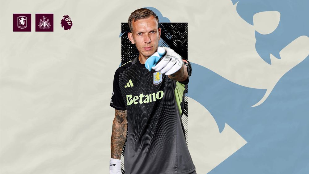 Marco Bizot debuts against Newcastle United | Aston Villa