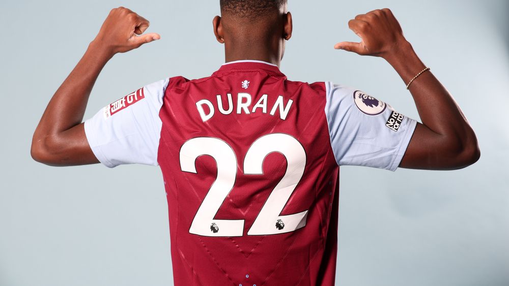 Jhon Durán to wear No.22 shirt | Aston Villa