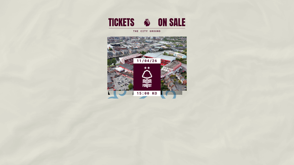 Nottingham Forest ticket details | Aston Villa