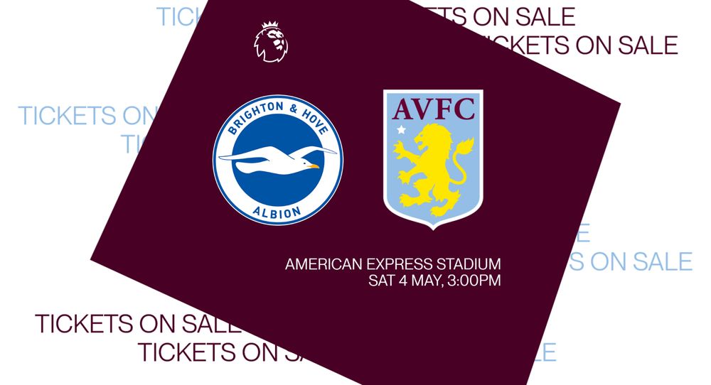 Brighton & Hove Albion ticket details | Aston Villa